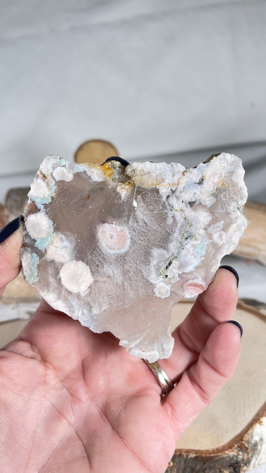 Flower Agate Slab 80g | High Quality Flower Agate Slabs | Flower Agate ...