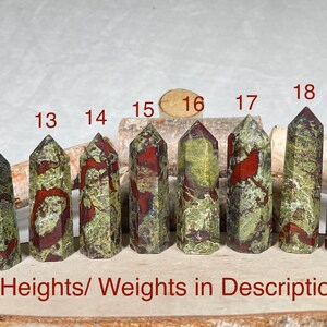 Dragon Blood Jasper Tower/ Point NEW High Quality Dragon Bloodstone 6 ...