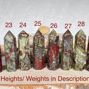 Dragon Blood Jasper Tower/ Point NEW High Quality Dragon Bloodstone 6 ...