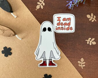 Dead Inside Sticker - Etsy