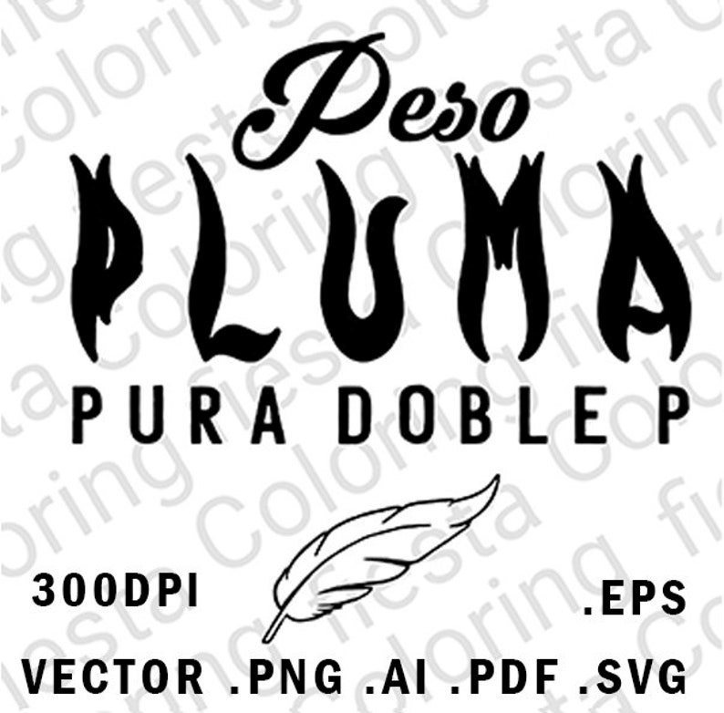 Peso Pluma PACK Vectores SVG vector File Png Eps vector - Etsy México