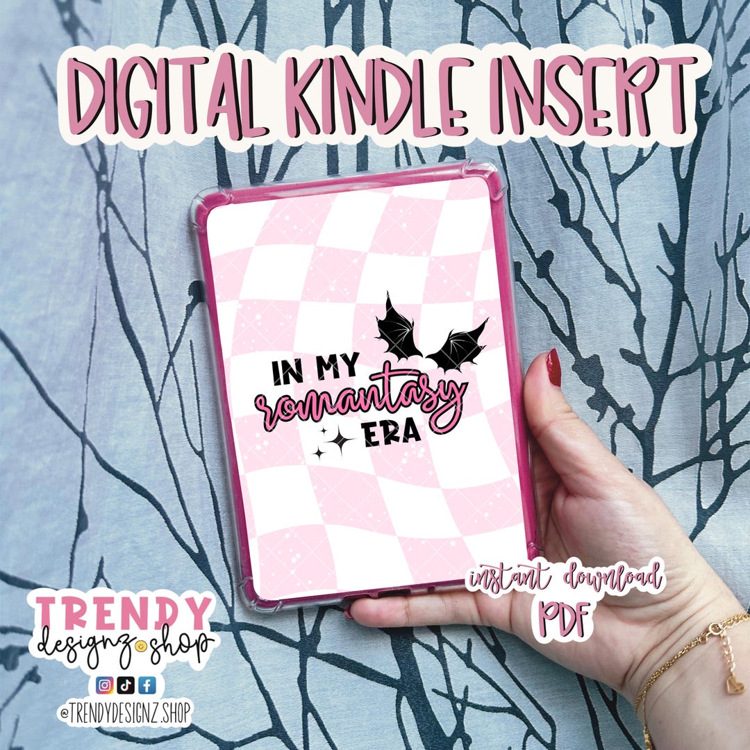 Digital Kindle Insert,printable Insert,kindle Accessory,kindle Case ...