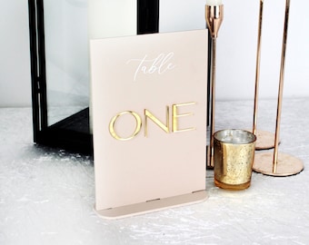 Chloe Collection Acrylic 3D Table Numbers - Etsy