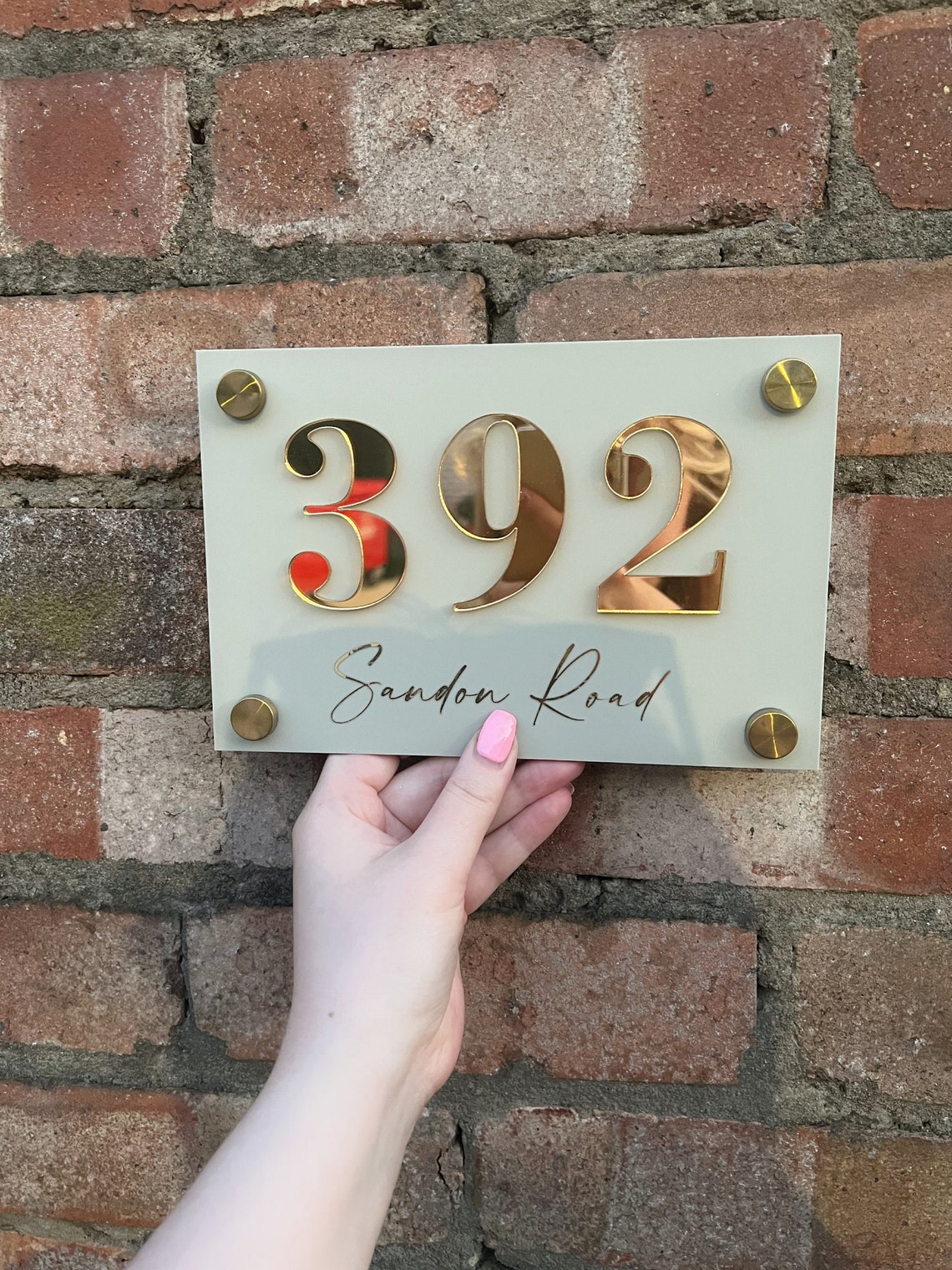 Luxury 2D or 3D Acrylic House Number With Fixings. - Etsy UK