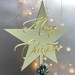 Handmade Luxury Acrylic Christmas Tree Topper. Personalised Christmas ...
