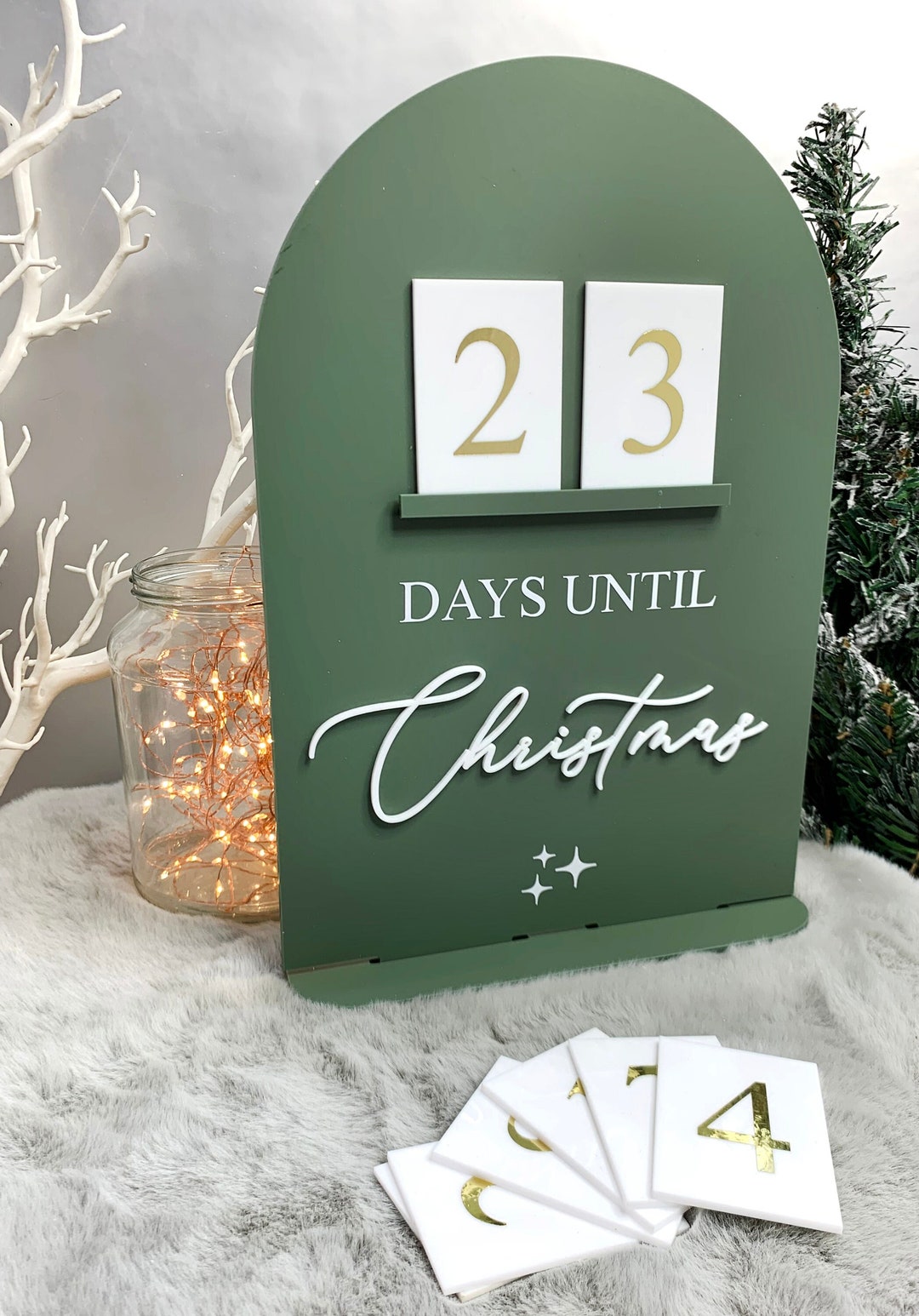 Handmade Luxury Acrylic Christmas Countdown. Handmade Luxury Acrylic ...