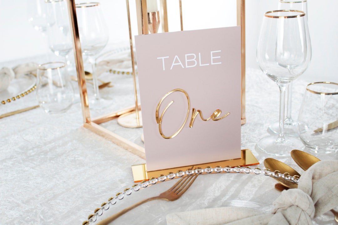 Chloe Collection Acrylic 3D Table Numbers - Etsy