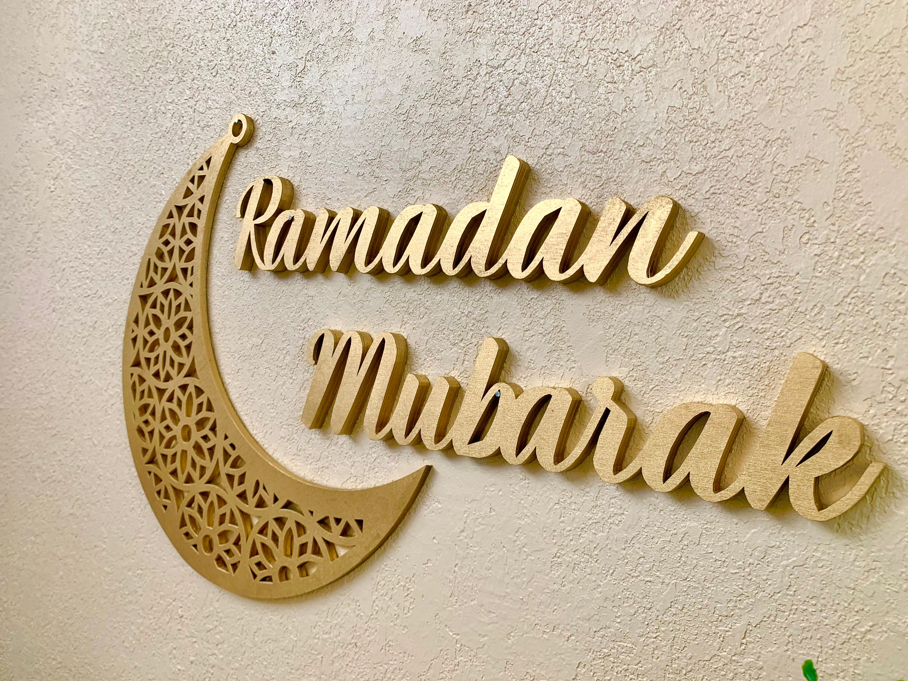 Ramadan Mubarak Sign Eid Decoration Ramadan Moon Ramadan - Etsy.de