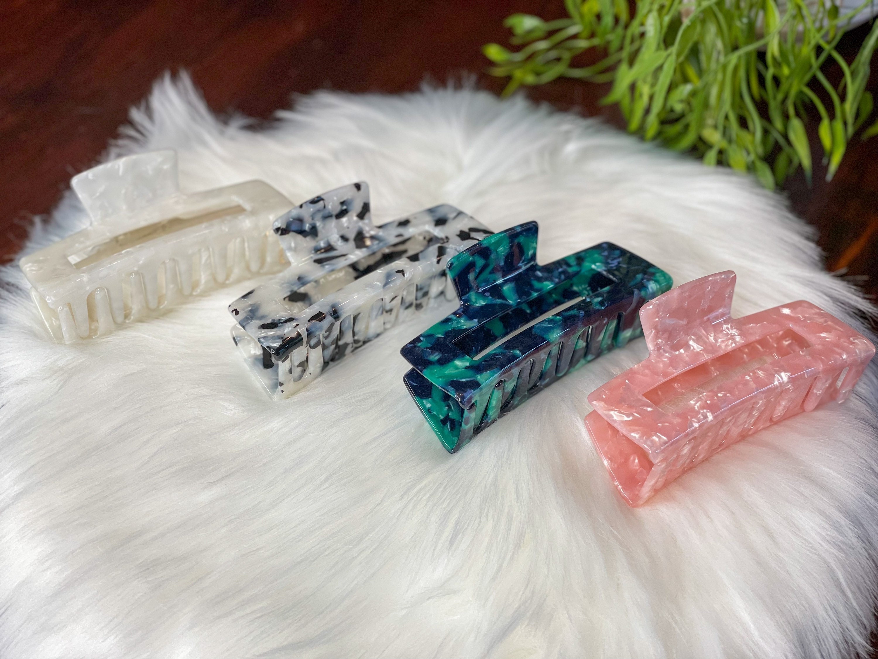 Crystal Claw Hair Clip | Damage Free | Hair Setting Clips - Etsy