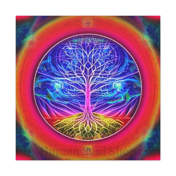 Psychedelic Tree of Life Wall Art Tree of Life Wall Hanging - Etsy