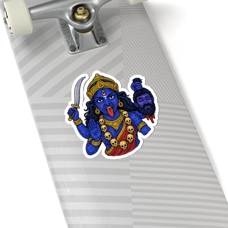 Kali Goddess Sticker: Fierce Hindu Art, Laptop Decal - Etsy