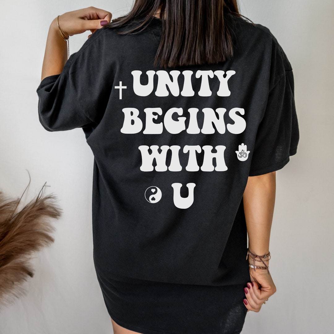 Unity Begins With U T-shirt Trending T Shirts Positive - Etsy