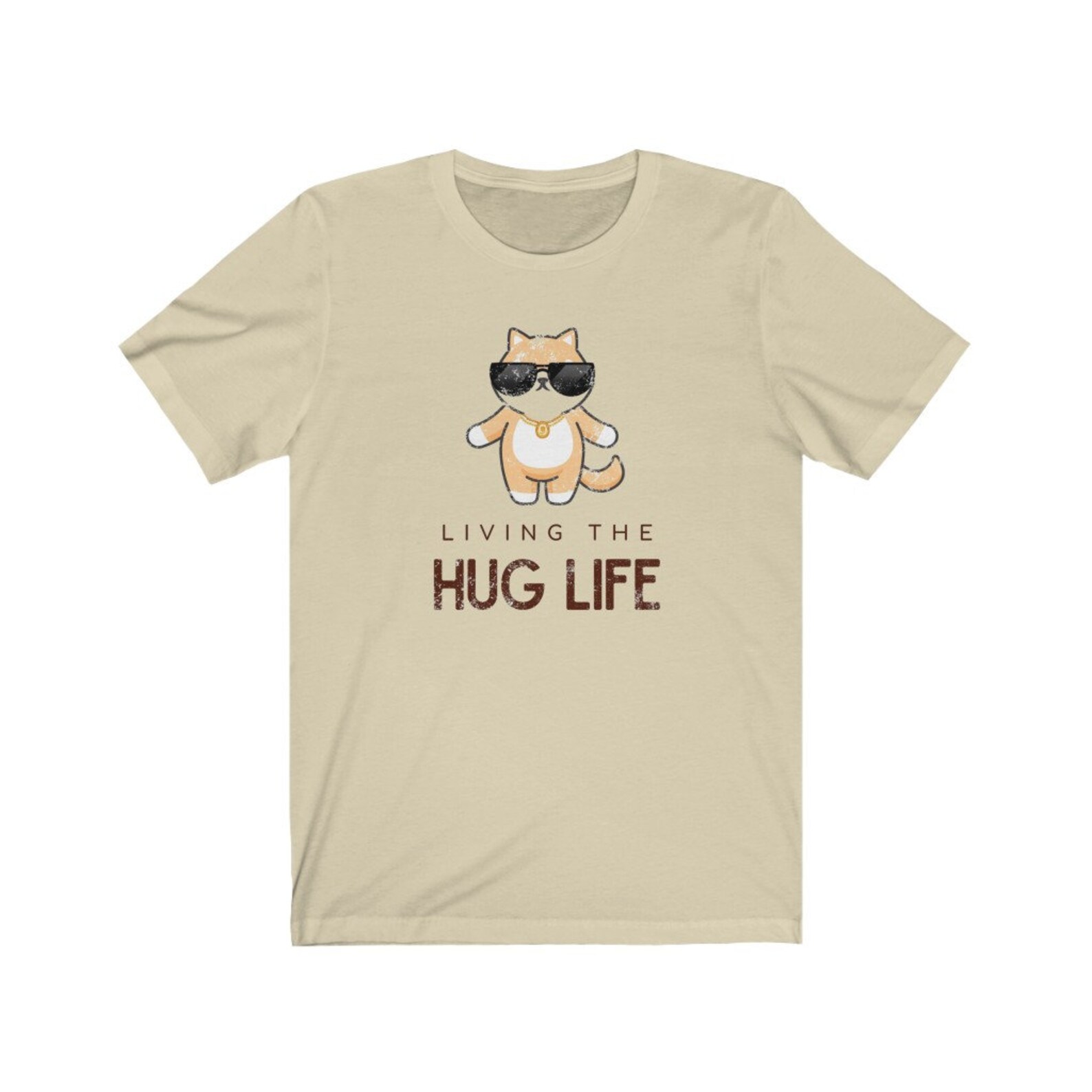 Hug Life Cat Thug Life Glasses T Shirt Women's Jersey - Etsy UK