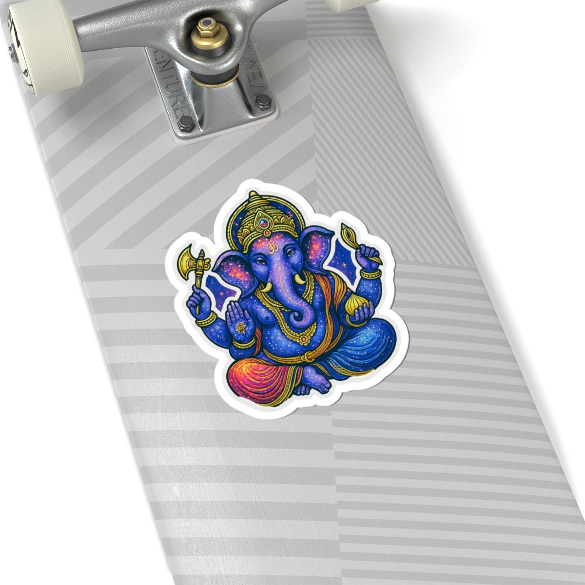 Ganesha Vinyl Sticker: Celestial Galaxy Elephant Art - Hindu Car Decal ...