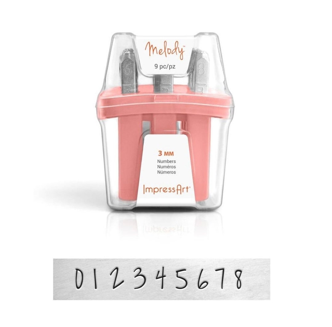 Impressart Melody Number Stamps 3mm, Metal Number Stamps - Etsy