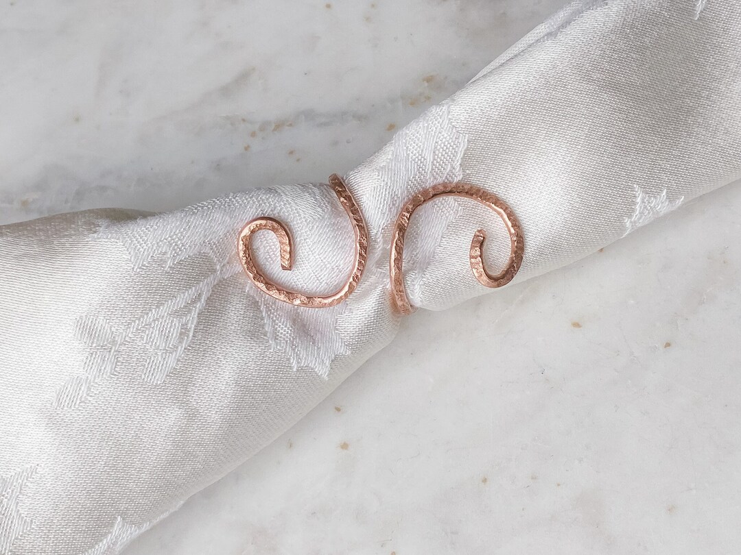Copper Napkin Rings Wedding Table Decor Housewarming Gift - Etsy