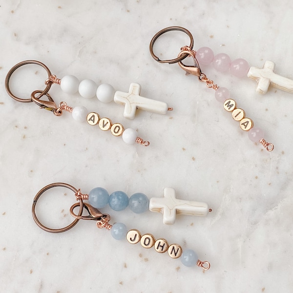 Cross Keychain - Etsy