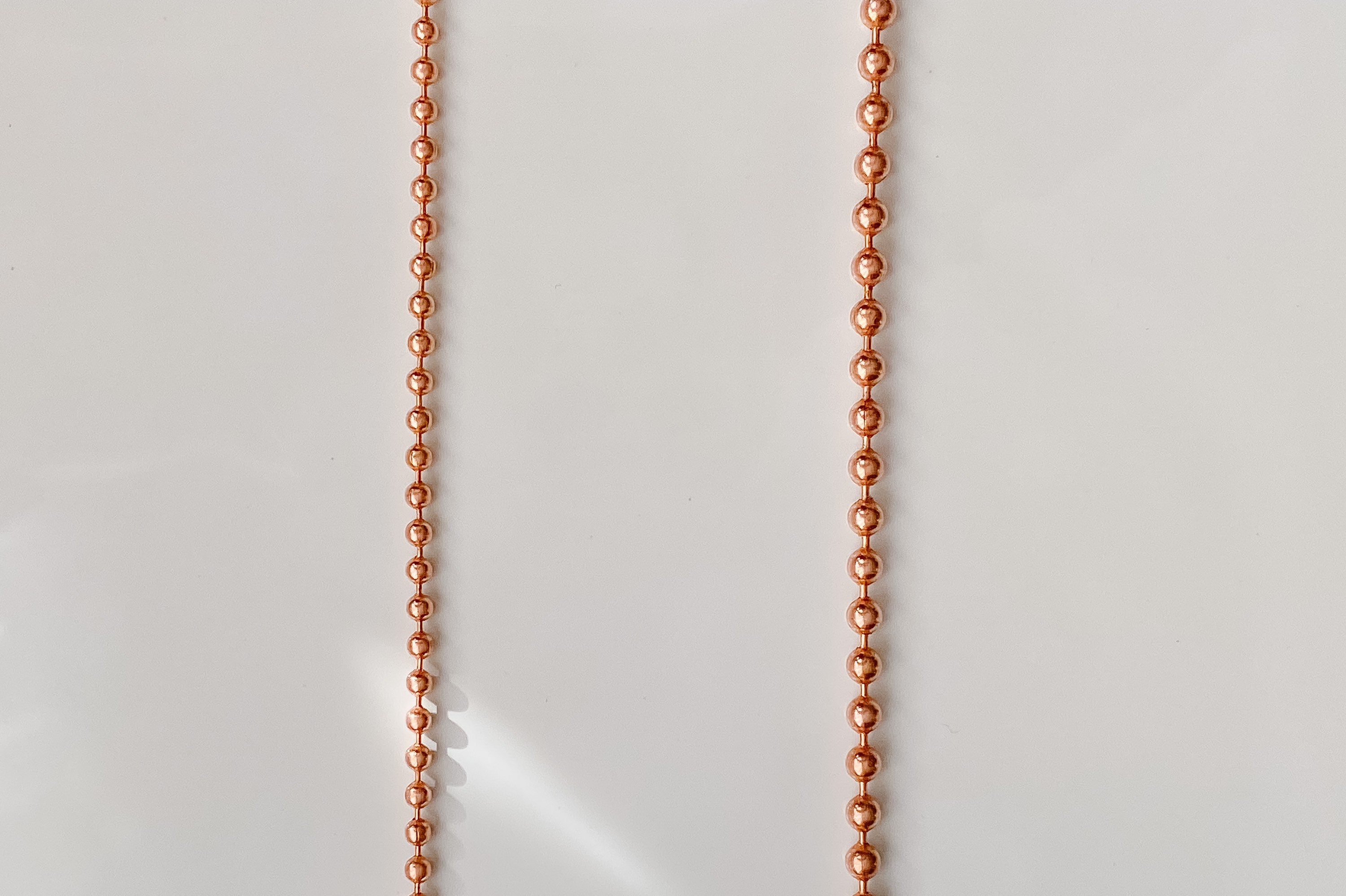 Solid Copper Beaded Chain Bracelet, Copper Bracelet Ball Chain Custom ...