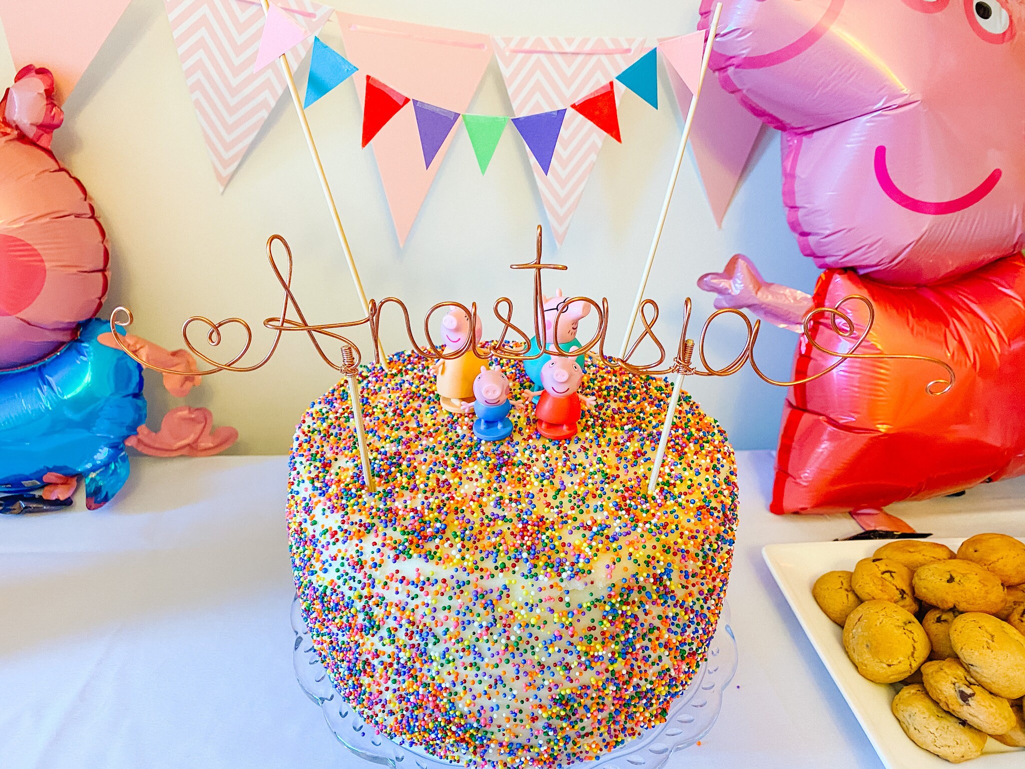 Topper de pastel personalizado topper de pastel de alambre - Etsy México