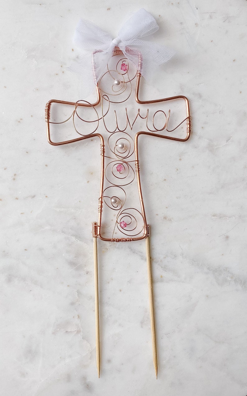 Cross Cake Topper Baptism Cake Topper Communion Cake Topper - Etsy