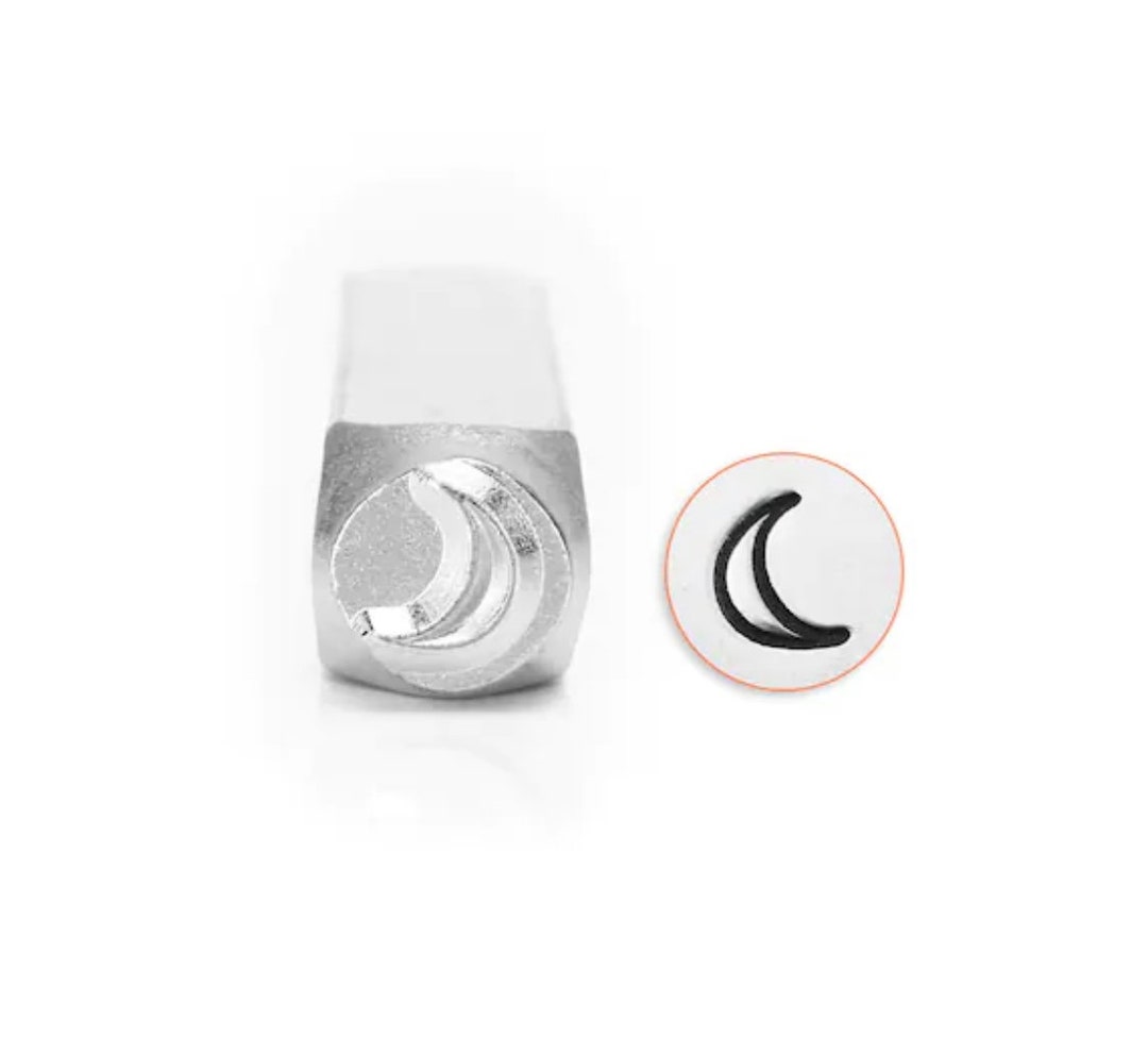 Impressart 6mm Crescent Moon Stamp - Etsy