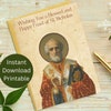 St. Joseph Coloring Page, Printable Saint Coloring Picture, Catholic ...