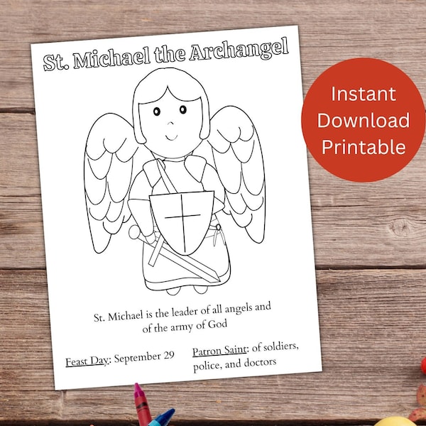 St. John the Baptist Coloring Page, Printable Saint Coloring, Catholic ...
