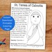St. Teresa of Calcutta Coloring Page, Printable Saint Coloring ...