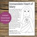 Immaculate Heart of Mary Coloring Page, Printable Mary Coloring ...
