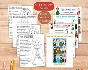 All Saints Day Party Celebration Kit Parish Activity, Homeschooling ...