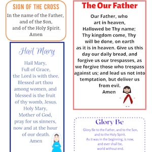 Catholic Prayers Printable / Prayers for Children / Common Catholic ...