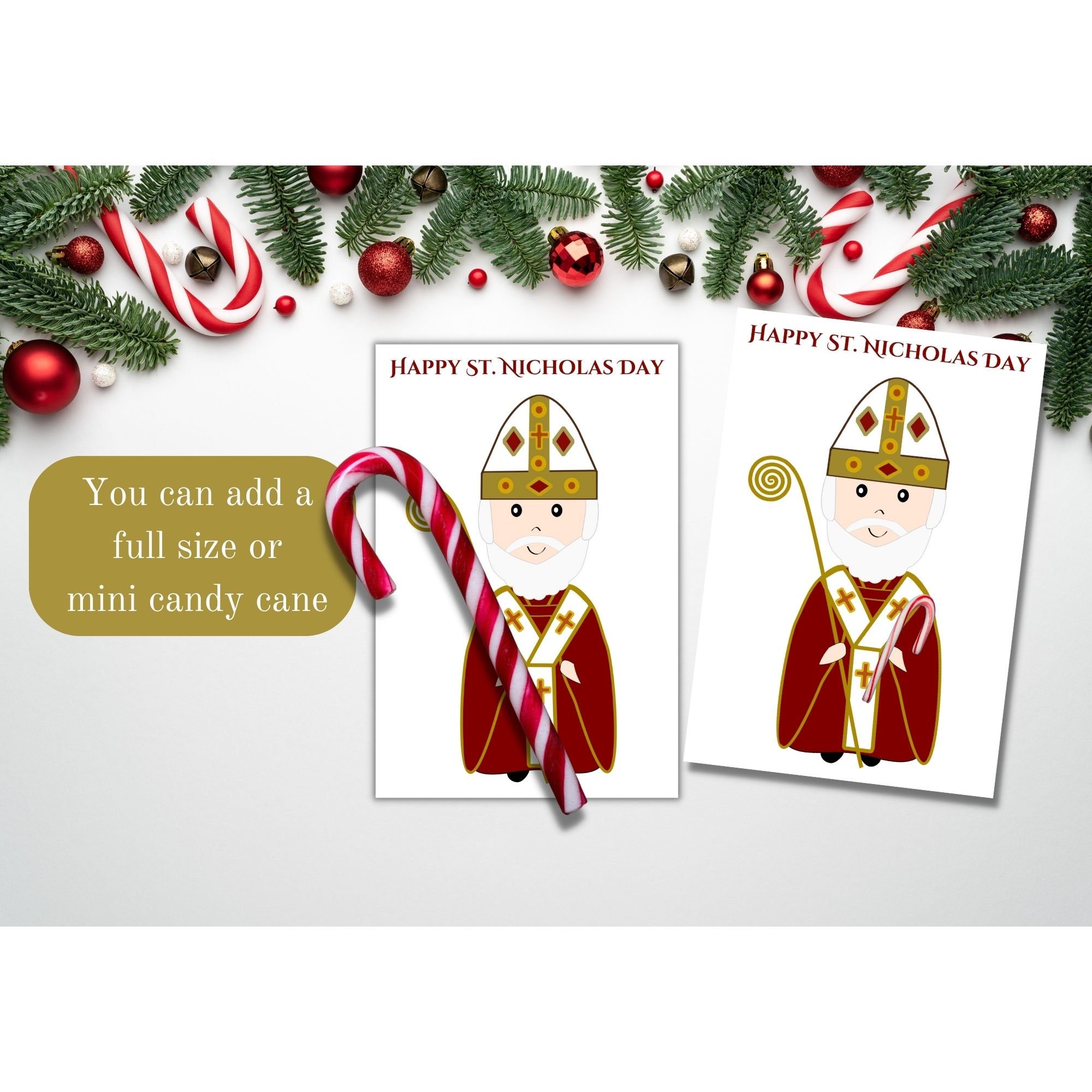 St. Nicholas Day Card / Printable Catholic Card / Party Favor ...