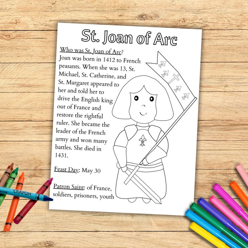 Printable Saint Coloring Pages, May Saints Pictures to Color, St ...