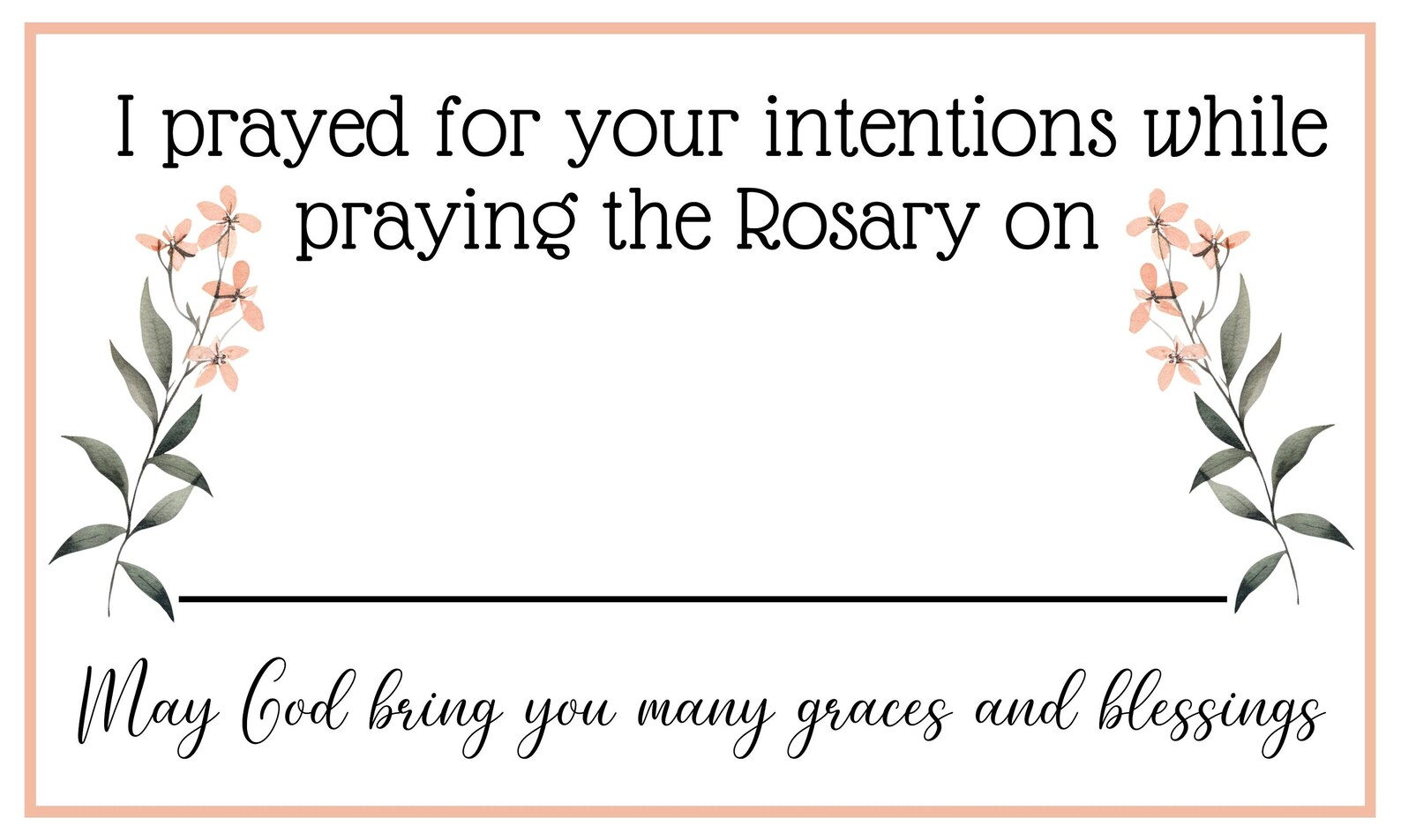 Mini Prayer Intention Printable Cards, Catholic Prayer Cards, Spiritual ...