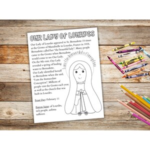 Marian Apparitions Coloring Pages, Printable Mary Coloring, Catholic ...