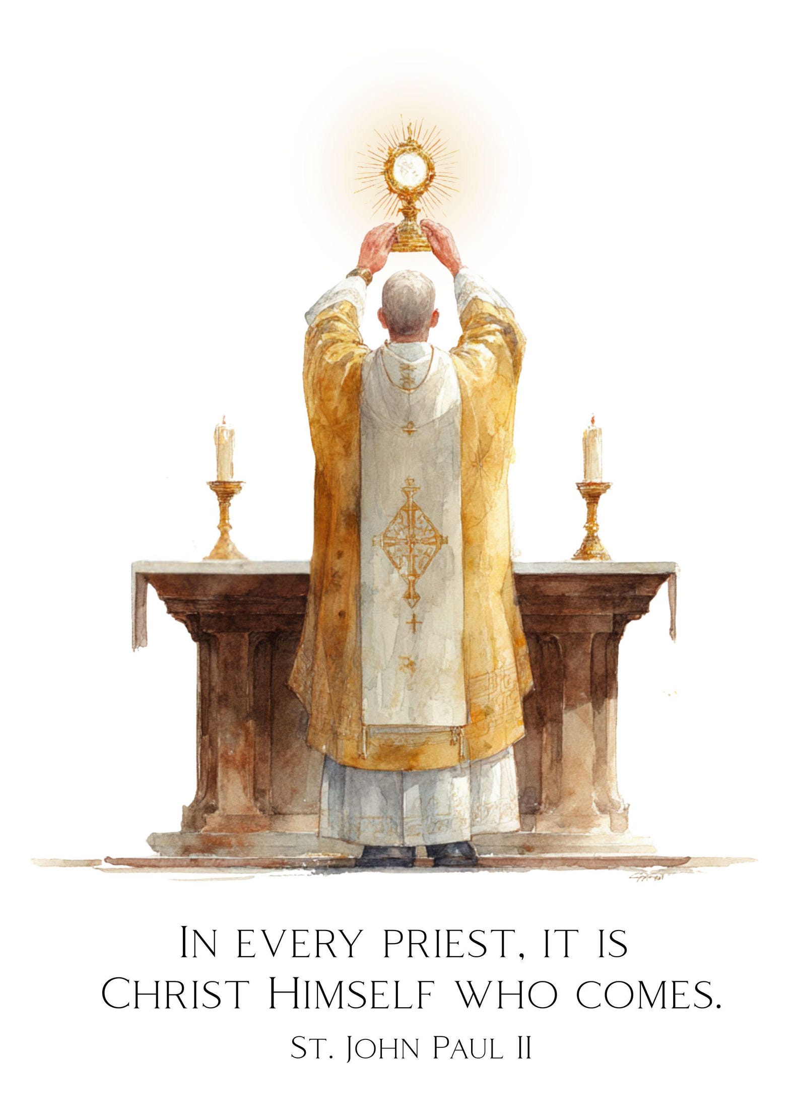 Printable Card for Priest, Catholic Priest Appreciation Greeting ...
