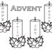 Advent Wreath Printable Coloring Page, Catholic Activity, Advent ...