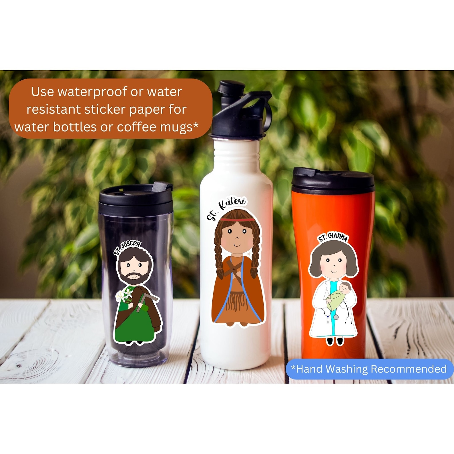 Bundle Catholic Saints Printable Stickers / Female Saints / Male Saints ...