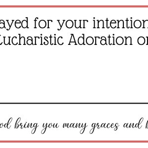 Mini Prayer Intention Printable Cards, Catholic Prayer Cards, Spiritual ...