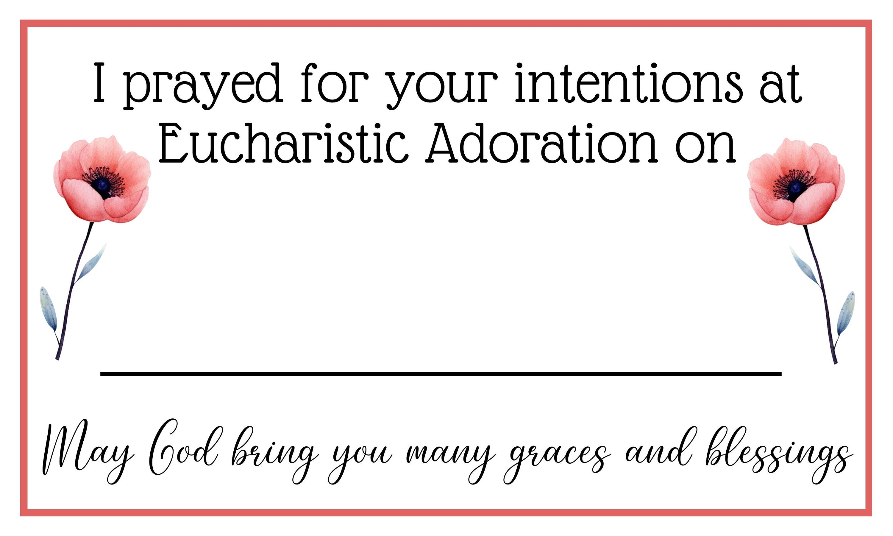 Mini Prayer Intention Printable Cards, Catholic Prayer Cards, Spiritual ...