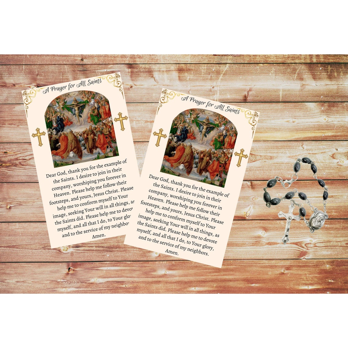 All Saints' Day Prayer Cards / Catholic Prayer Card / Printable Prayer ...