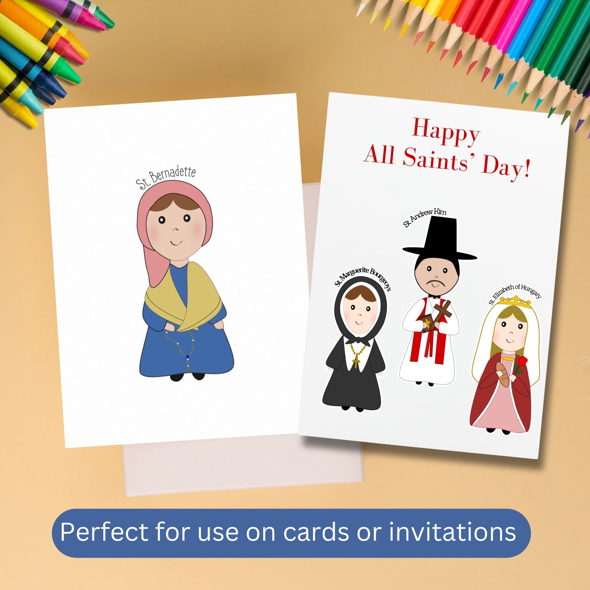 Catholic Saints Printable Stickers, Female and Male Saints, Catholic ...