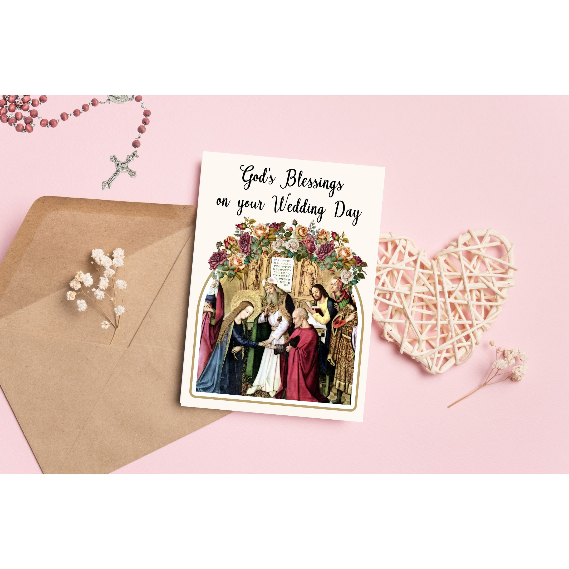 Wedding Card / Catholic Wedding Card / Printable Wedding Card - Etsy