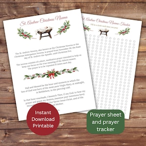 St Andrew Novena Tracker - Etsy