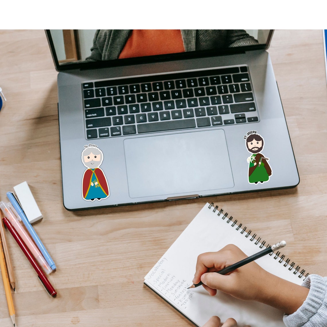 Bundle Catholic Saints Printable Stickers / Female Saints / Male Saints ...