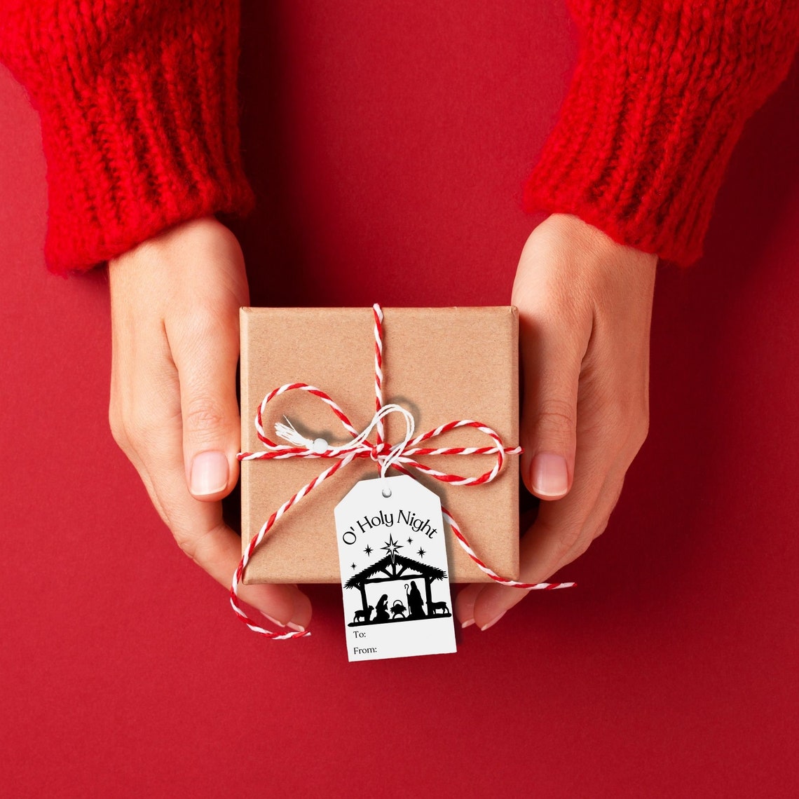 Printable Christmas Gift Tags Bundle / Nativity Gift Tags / - Etsy