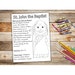 St. John the Baptist Coloring Page, Printable Saint Coloring, Catholic ...
