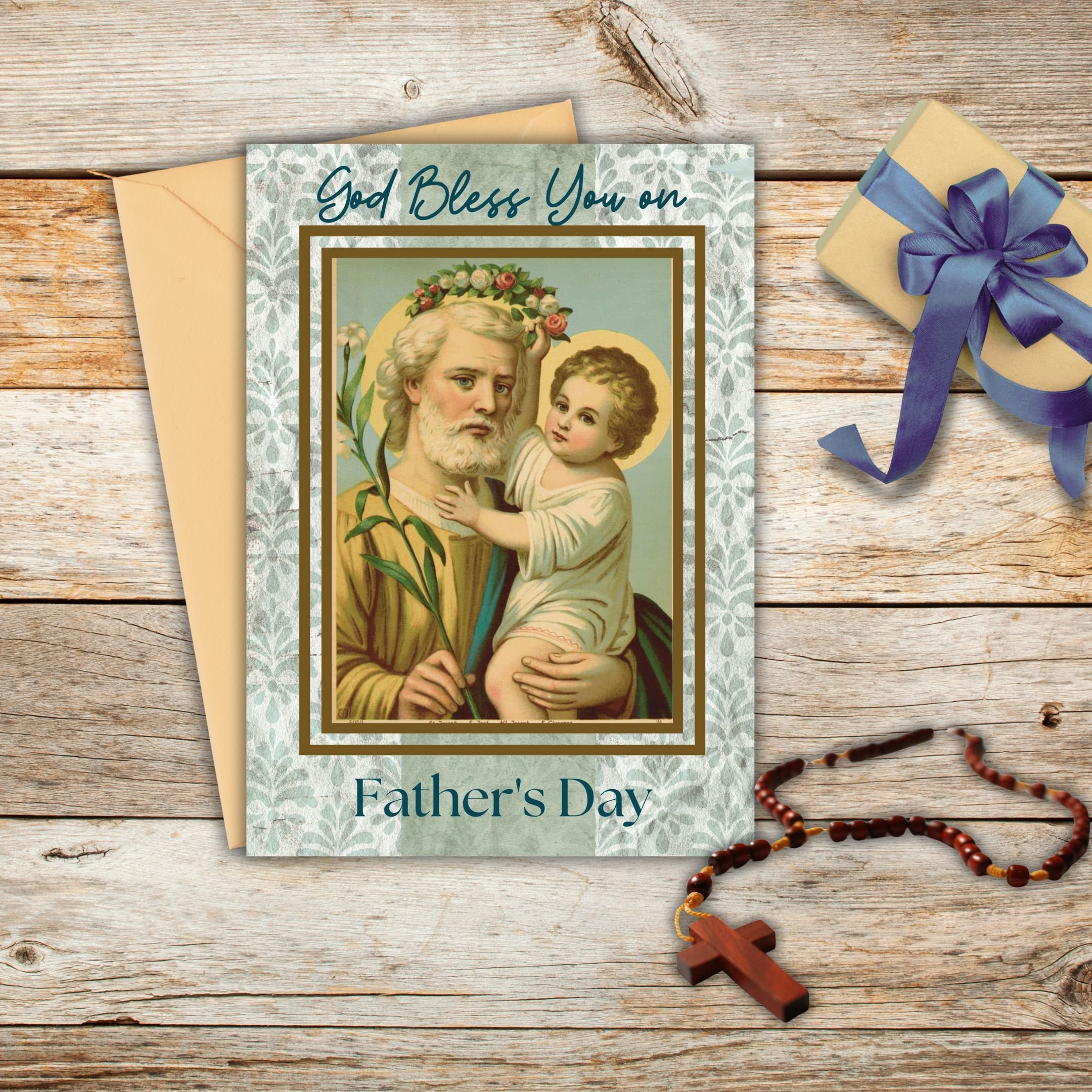 Catholic Father's Day Printable Card, Card for Father, Happy Father's ...