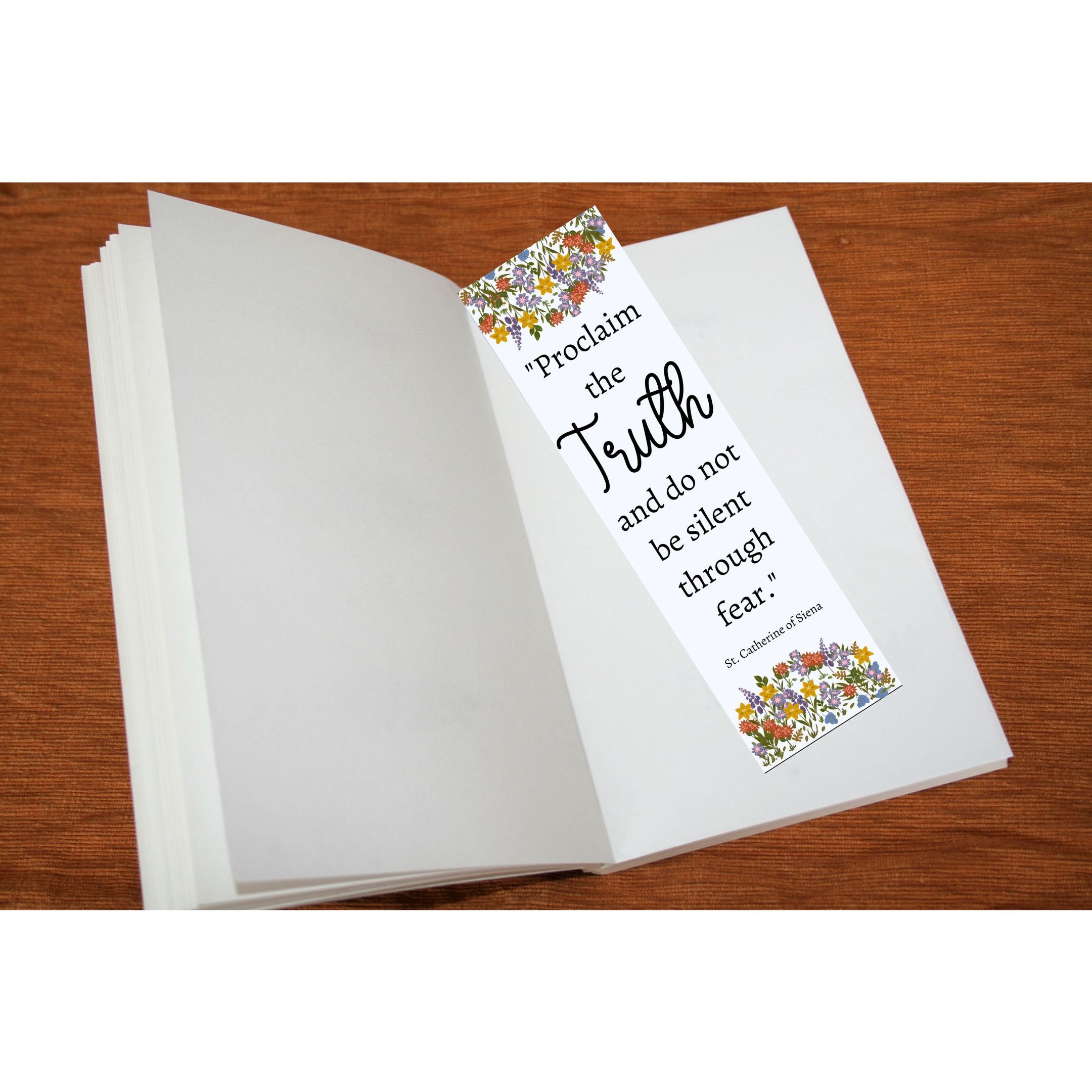 Printable Catholic Bookmarks, St. Catherine of Siena Bookmark Set, Page ...