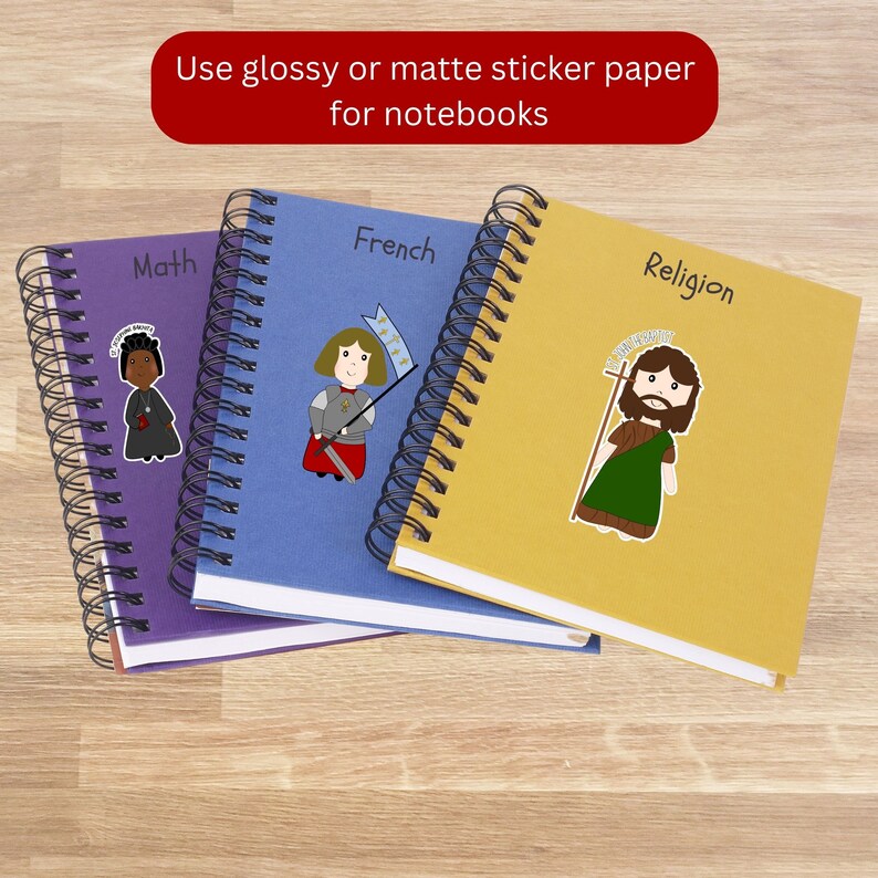 Bundle Catholic Saints Printable Stickers / Female Saints / Male Saints ...